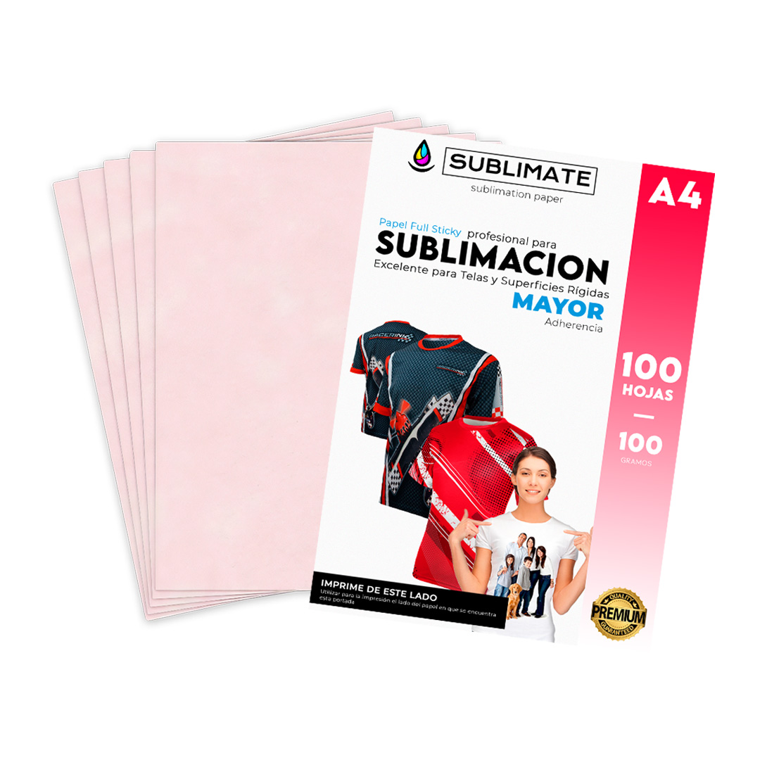 Papel de Sublimación A4 Rosado Super Speed – 100 Hojas |Importadora GB